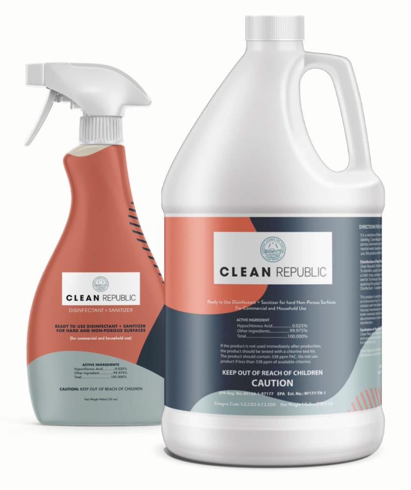 New Product! Clean Republic Disinfectant + Sanitizer – 4 State ...