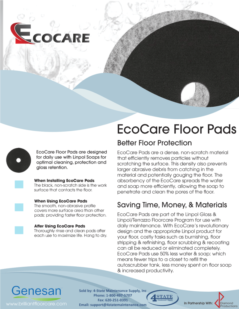Introducing The LINPOL Floor Care Program – 4 State Maintenance Supply